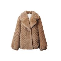 China Crop Lightweight  Faux Fur Jacket L XL  Business Casual Coat  Fashion Events for sale