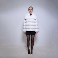 China Winter Outerwear Faux Fur Jacket Long Sleeve Crop Jacket Long Sleeve Fur Coat for sale