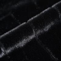 China 100% Polyester Faux Long Black  Fur Coat Eco Friendly  Fuzzy Coat for sale