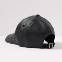 China HONGJUN Vegan Leather Baseball Cap for sale