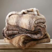 China Winter Thick Faux Fur Blanket Faux Animal Fur Household Items for sale