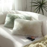 China 40x40cm Wool Faux Fur Pillow Bedroom Sofa Household Items for sale