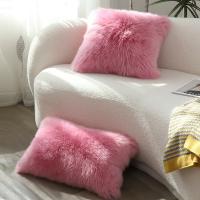 China 40x40cm Wool Faux Fur Pillow Bedroom Sofa Household Items for sale
