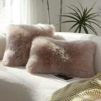 China 40x40cm Wool Faux Fur Pillow Bedroom Sofa Household Items for sale