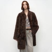 China Faux Persian Lamb Fur Coat for sale
