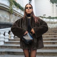 China Cross Border Long Sleeve Fur Jacket Fashion Fluffy Coat Faux Fur for sale