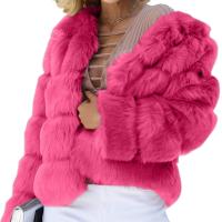 China Super Classic Fur Puffer Jacket  Ladies Faux Fur Coat Europe America for sale