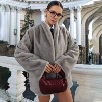 China Cross Border Long Sleeve Fur Jacket Fashion Fluffy Coat Faux Fur for sale