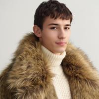 China XL XXL Winter Faux Fur Coat Mens Cardigan Europe America Big Fluffy Coat Men for sale
