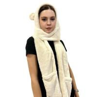 China Synthetic Polyester Hats  Lightweight  Faux Fur Scarf Hat Playful Charm for sale