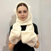 China Synthetic Polyester Hats  Lightweight  Faux Fur Scarf Hat Playful Charm for sale