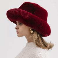 China Machine Washable  Polyester Hats 7.5cm Anti Static  Faux Fur Hats for sale