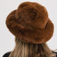 China Machine Washable  Polyester Hats 7.5cm Anti Static  Faux Fur Hats for sale