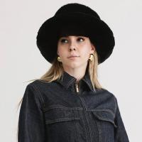 China Machine Washable  Polyester Hats 7.5cm Anti Static  Faux Fur Hats for sale