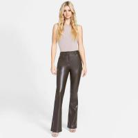 China High Rise Flare Faux Leather Pants Faux Leather Leggings XS S M L XL for sale