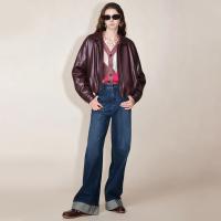 China Stylish Warm Faux Leather Jacket Quilted Protein Faux Fur Leather Coat for sale