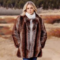 China Raccoon-skin Imitation Faux Fur Coat for sale