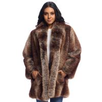 China Raccoon-skin Imitation Faux Fur Coat for sale
