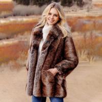 China Raccoon-skin Imitation Faux Fur Coat for sale