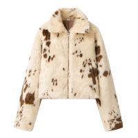 China Women’s Cow Faux Fur Jacket for sale