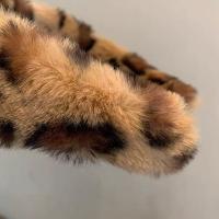 China Retro Plush Leopard Print Headband for sale