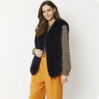 China Sensual Faux Rabbit Fur Waistcoat for sale