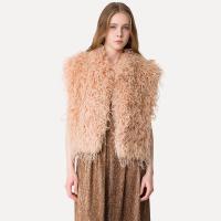 China Cotton Candy Faux Fur Waistcoat for sale