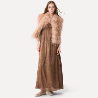 China Cotton Candy Faux Fur Waistcoat for sale