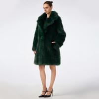 China Emerald Customizable Colors Cruelty-Free Festive Appeal Faux Fur Coat Luxury Vegan Outerwear for sale