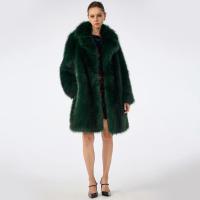 China Emerald Customizable Colors Cruelty-Free Festive Appeal Faux Fur Coat Luxury Vegan Outerwear for sale