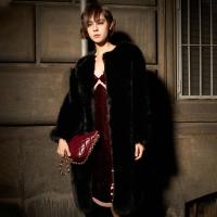 China Minimalist Premium Faux Fur Coat for sale