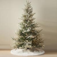 China Natural Faux Fur Christmas Tree Skirt Chloe Faux-Fur Stocking for sale