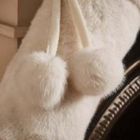 China Natural Faux Fur Christmas Tree Skirt Chloe Faux-Fur Stocking for sale