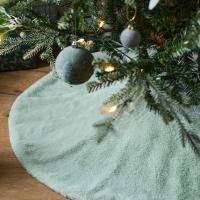 China Natural Faux Fur Christmas Tree Skirt Chloe Faux-Fur Stocking for sale