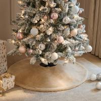 China Natural Faux Fur Christmas Tree Skirt Chloe Faux-Fur Stocking for sale