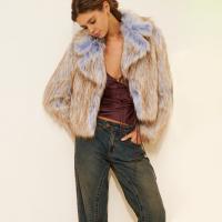 China Dreamy Short Faux Fur Jacket for sale