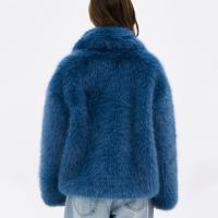 China Skyblue Faux Fur Jacket for sale