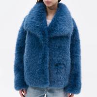 China Skyblue Faux Fur Jacket for sale