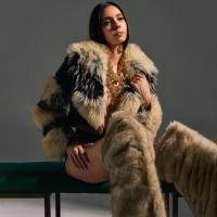 China Portia Cropped Faux Fur Jacket for sale