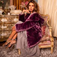 China Women's Wolf Ear Faux Fur Hooded Coat for sale
