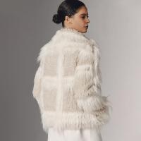 China Textured Faux Fur Jacket for sale