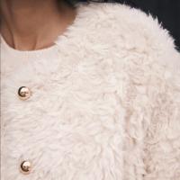 China Neutral Faux Fur Jacket for sale