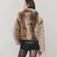 China Short Cropped Faux Fur Jacket for sale