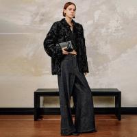 China Persian Lamb Faux Fur Coat with Stand-up Collar Machine Washable and High Abrasion Resistance for sale