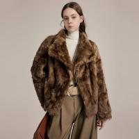 China Customizable High Insulation Korean-Style Faux Fur Jacket with Large Lapel and Raglan Sleeves for sale