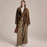 China Customizable High Insulation Korean-Style Faux Fur Jacket with Large Lapel and Raglan Sleeves for sale