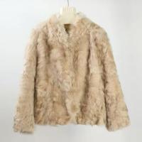 China Lightweight V-neck Customizable Persian Lamb Faux Fur Jacket for Women's Quiet Luxury Outerwear for sale