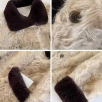 China Artistic Persian Lamb Faux Fur Two-Color Jacket for sale