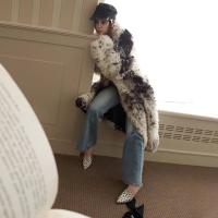 China Custom Sizing 100% Polyester Round Collar Faux Fur Coat for Women - Timeless Luxury Outerwear for sale