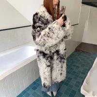 China Custom Sizing 100% Polyester Round Collar Faux Fur Coat for Women - Timeless Luxury Outerwear for sale
